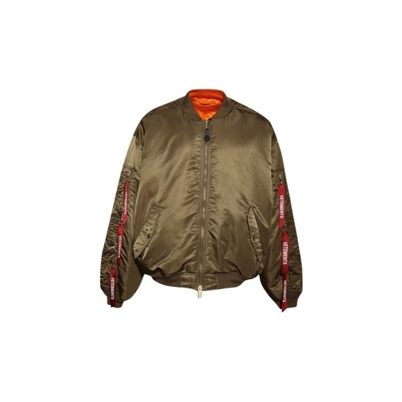 Vetements | Jackets & Coats | Vetements Cargo Bomber Jacket Green Nwt ...